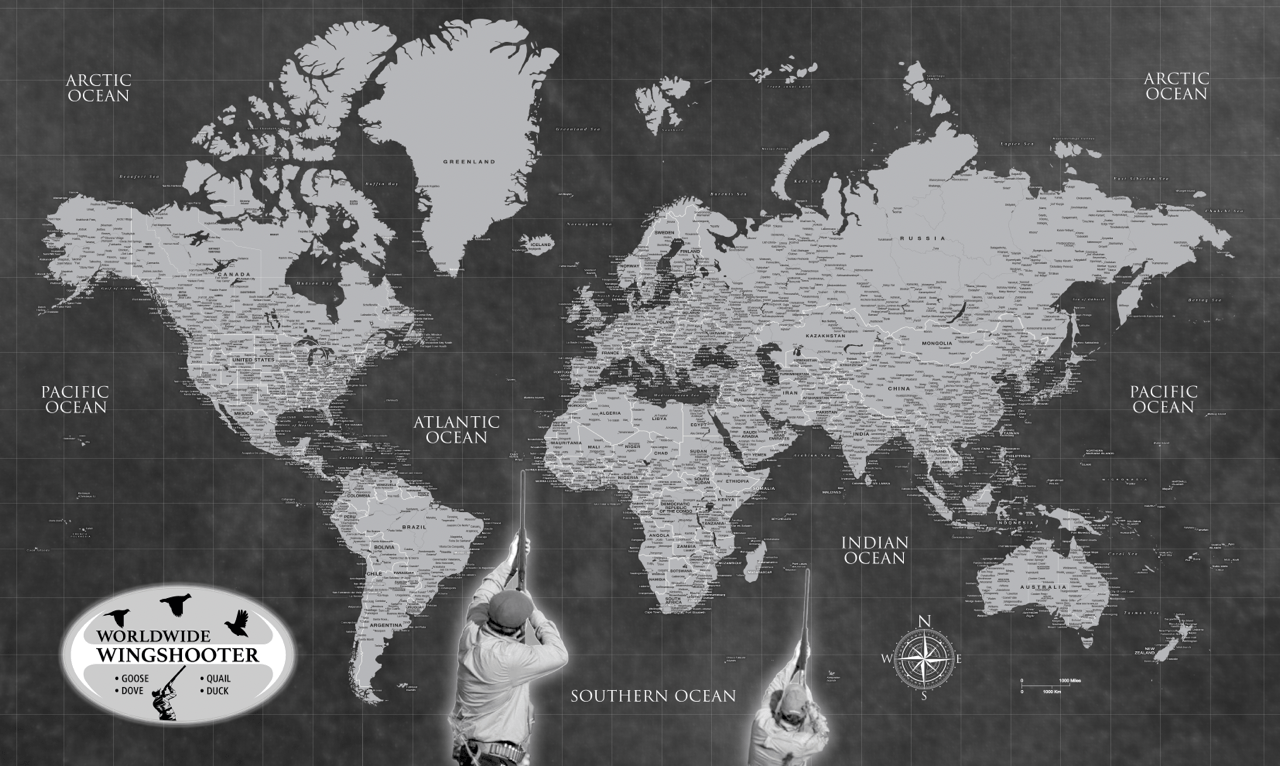 Wingshooting Travel Maps - Worldwide Wingshooter
